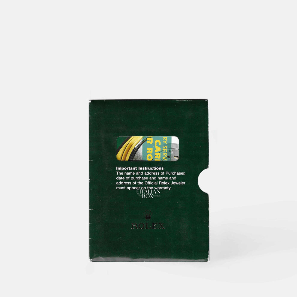 Vintage Rolex Factory Service Booklet – Italian Box Trading