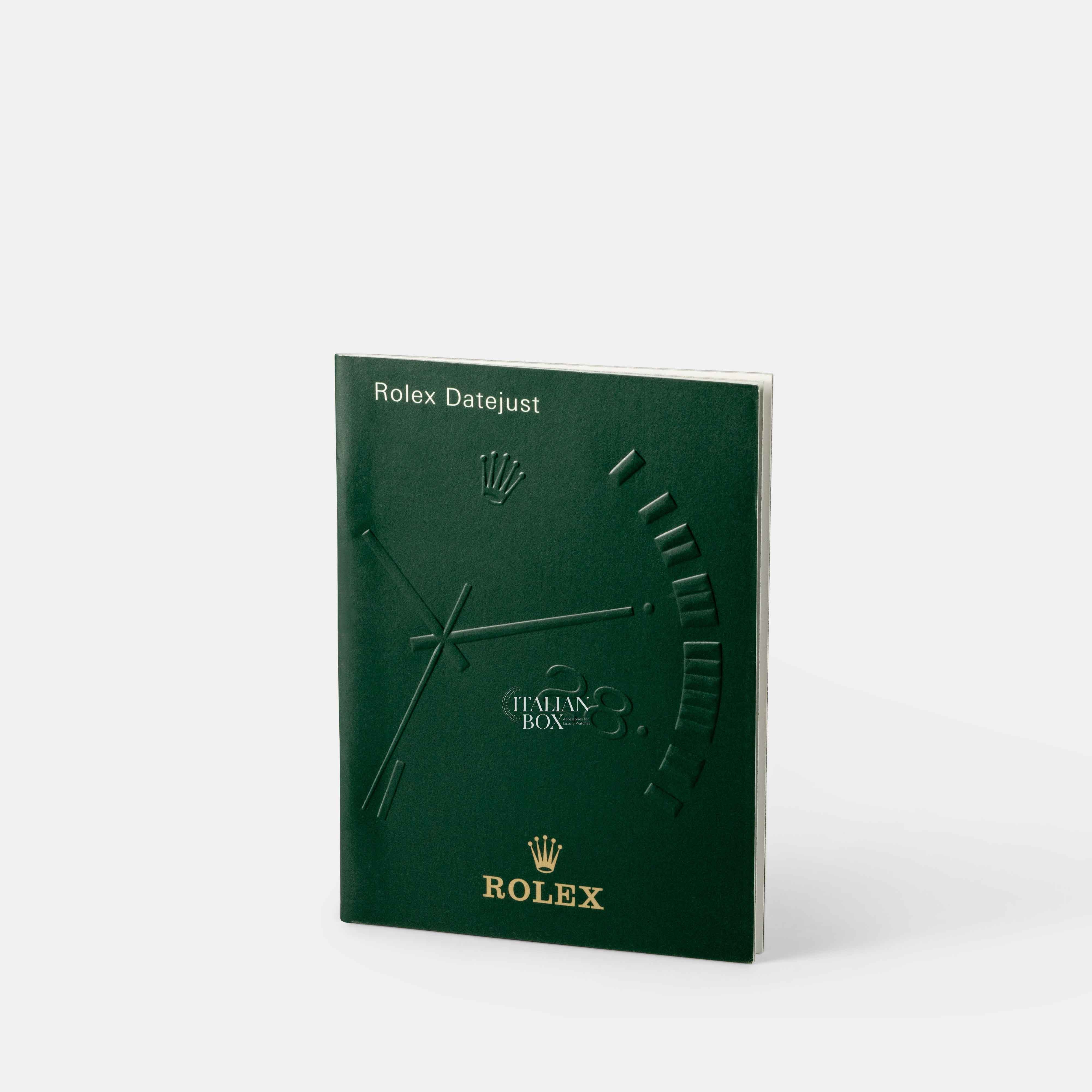 Rolex Datejust Booklet (1999-2011) – Italian Box Trading